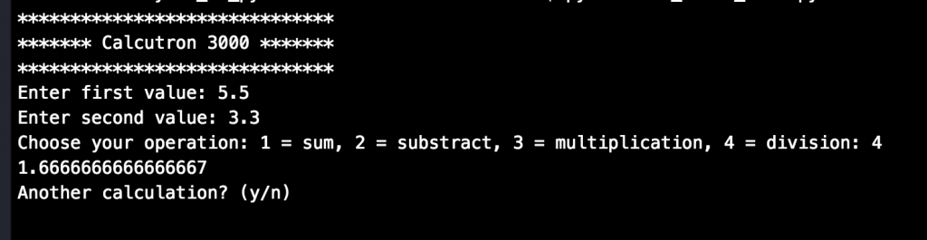 Day 5: Calcutron 3000 – a simple shell calculator with validation – Y/O/P